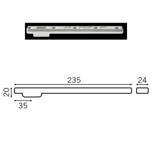Dormakaba 7421 Door Strap (Zinc Plated) for double action Aluminium ...